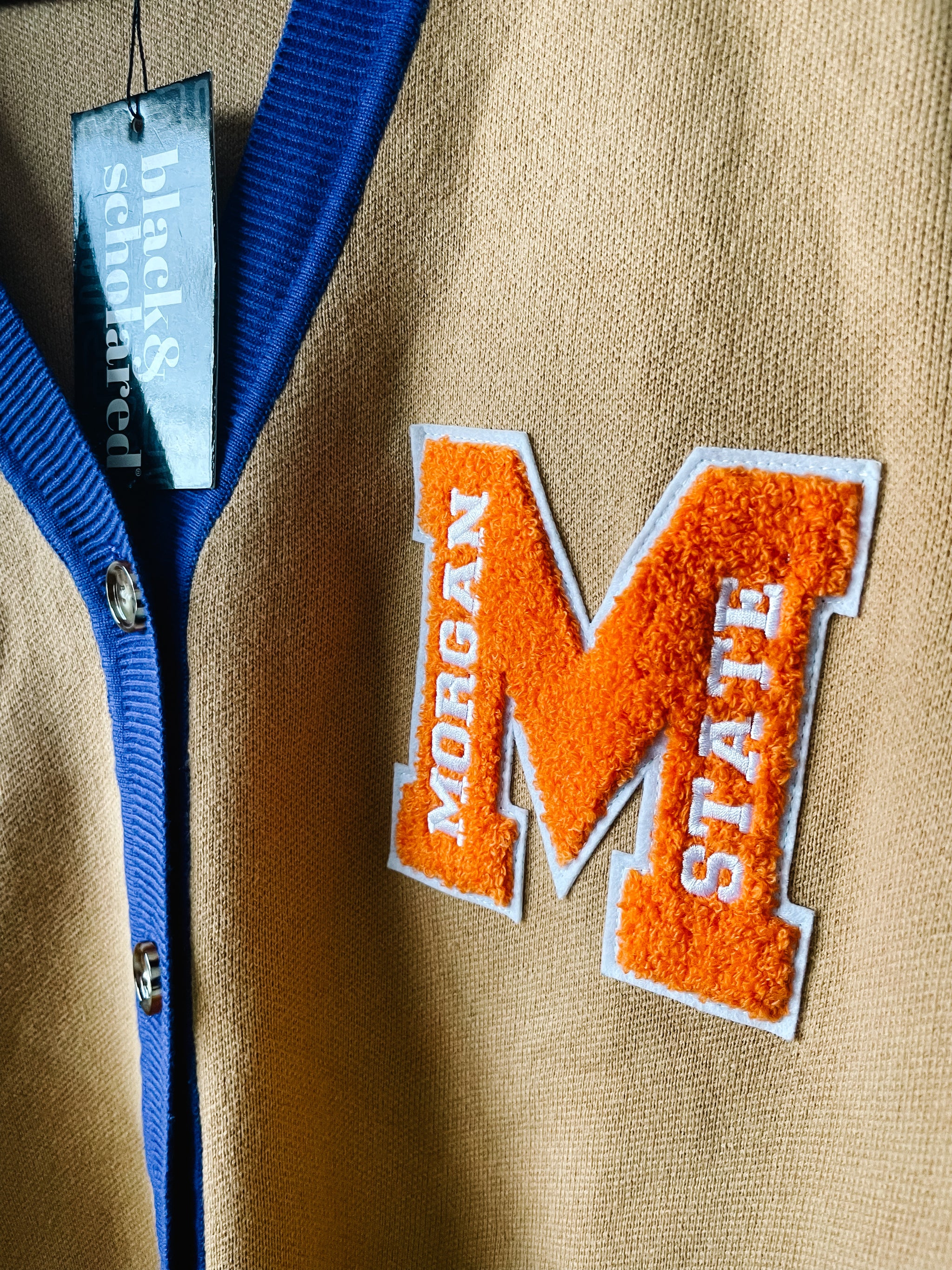 Morgan State University™ Varsity Cardigan Sweater – Black & Scholared