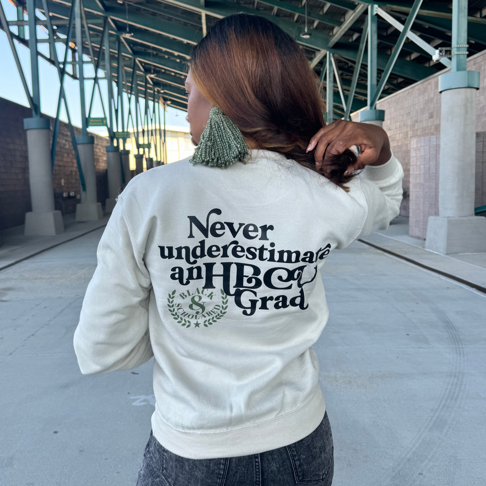 Never Underestimate an HBCU Grad Sweatshirt – Black & Scholared