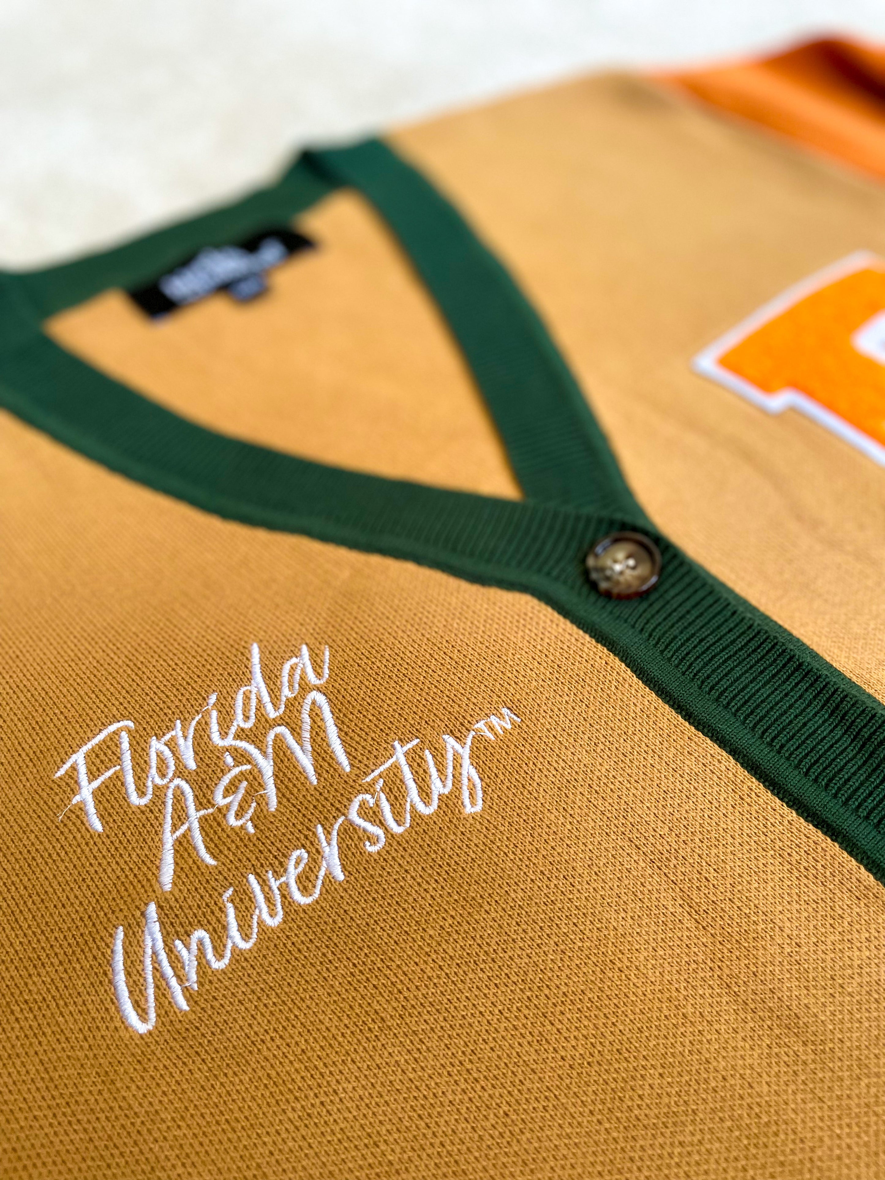 Florida A&M University™ Varsity Cardigan Sweater – Black & Scholared