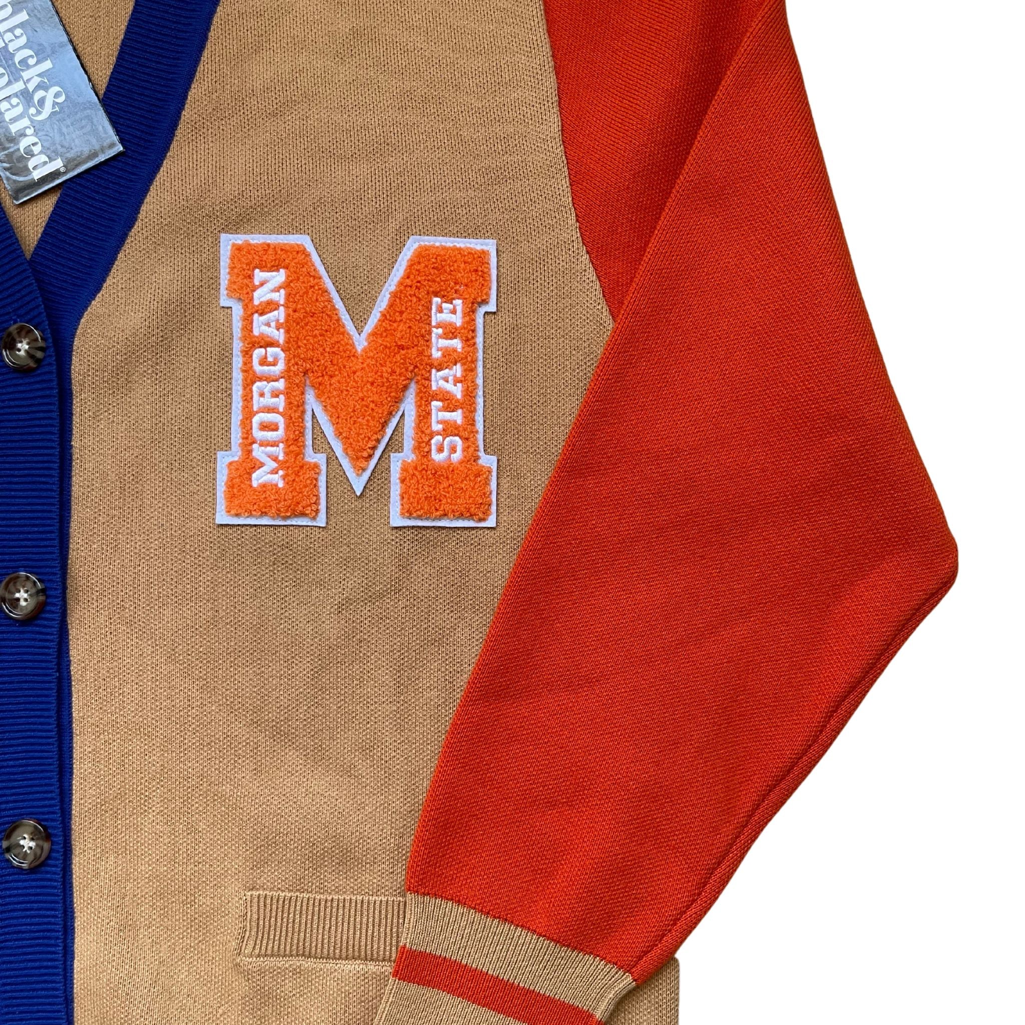 Morgan State University™ Varsity Cardigan Sweater – Black & Scholared