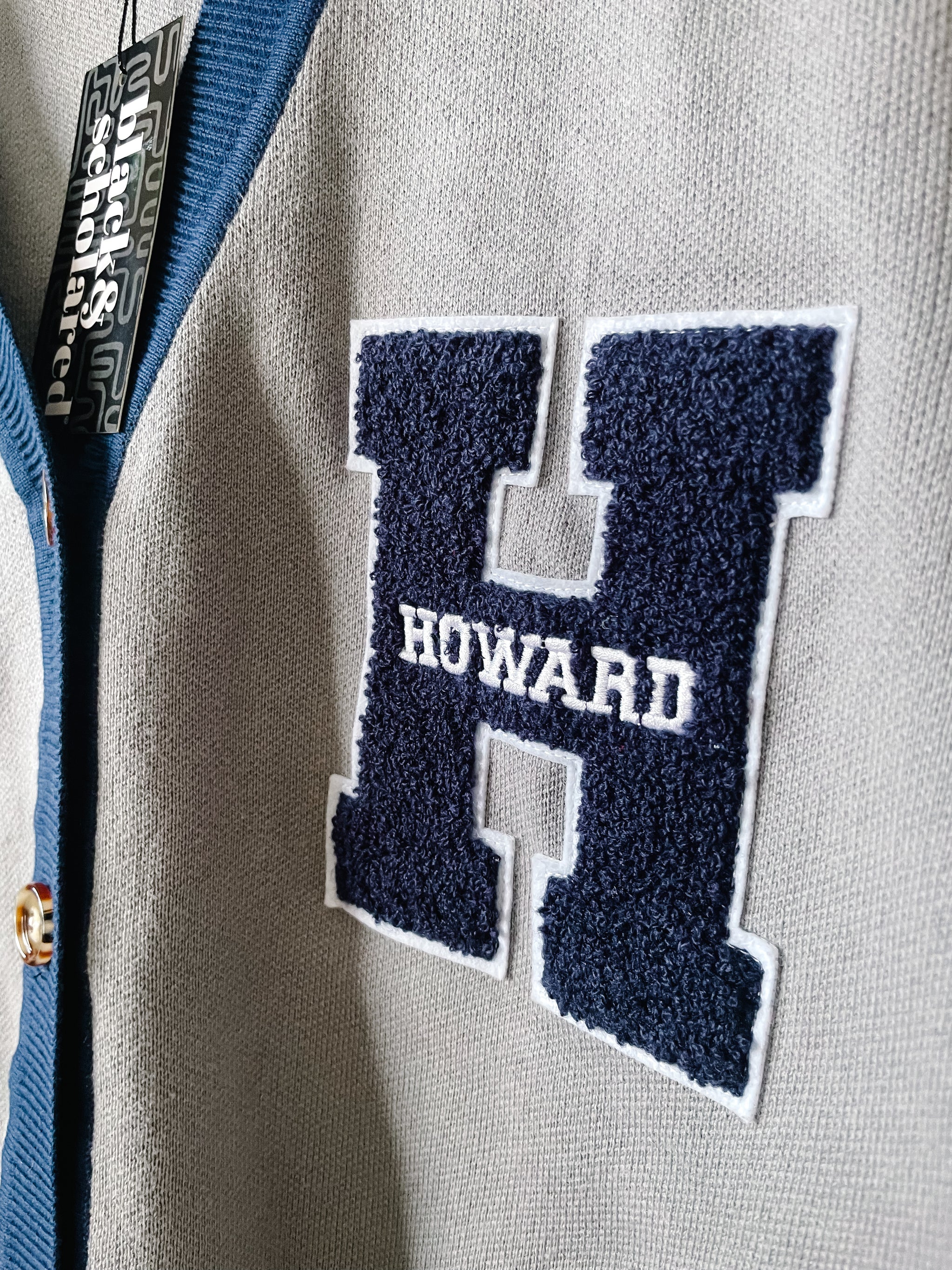 Howard University™ Varsity Cardigan – Black & Scholared